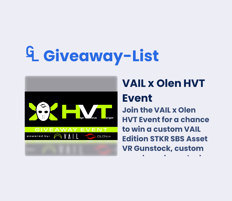 VAIL x Olen HVT Event - Gleam Giveaway