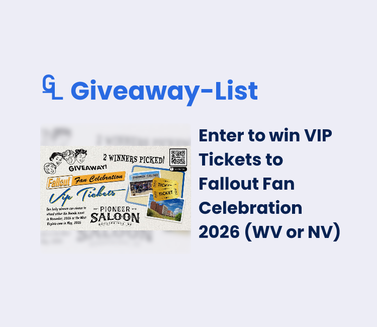 Enter to win VIP Tickets to Fallout Fan Celebration 2026 (WV or NV ...