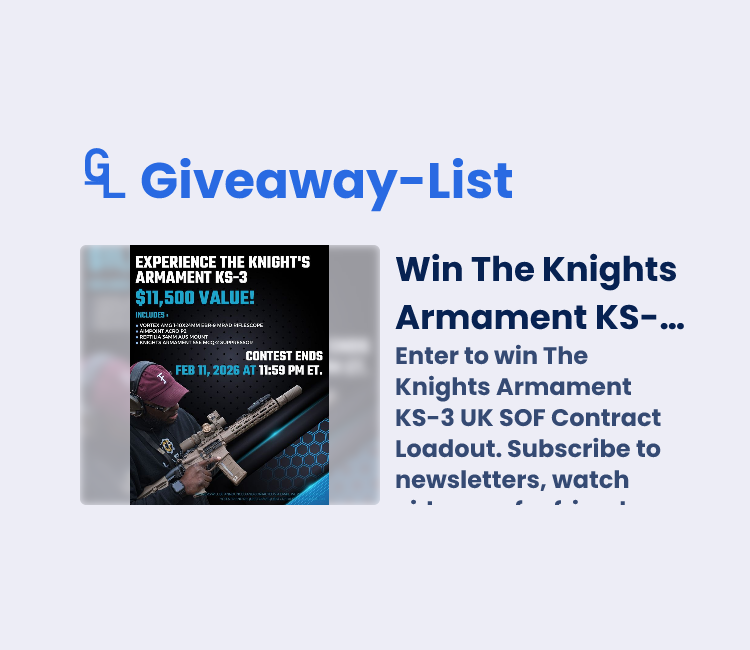 Win The Knights Armament KS-3 UK SOF Contract Loadout - Gleam Giveaway