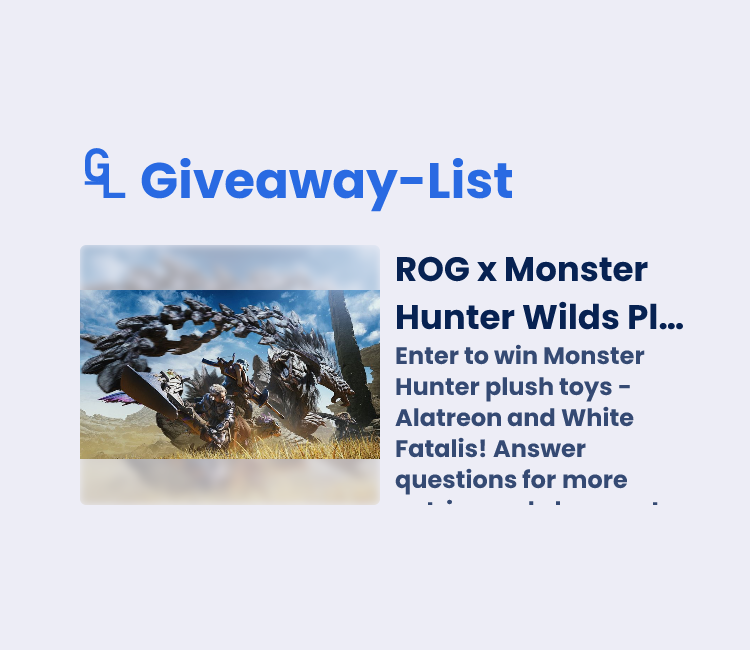 ROG x Monster Hunter Wilds Plush Giveaway - Gleam