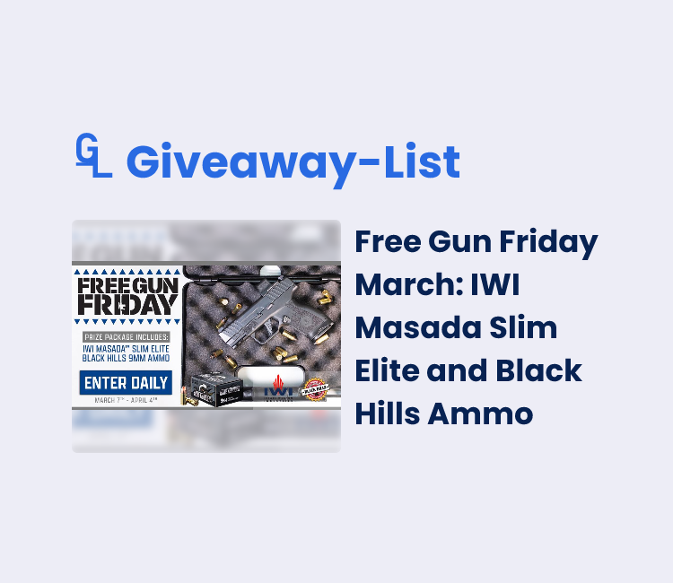 Free Gun Friday March: IWI Masada Slim Elite and Black Hills Ammo ...