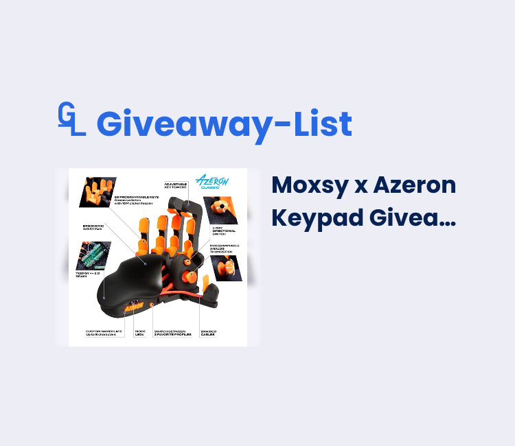 Moxsy x Azeron Keypad Giveaway - Gleam