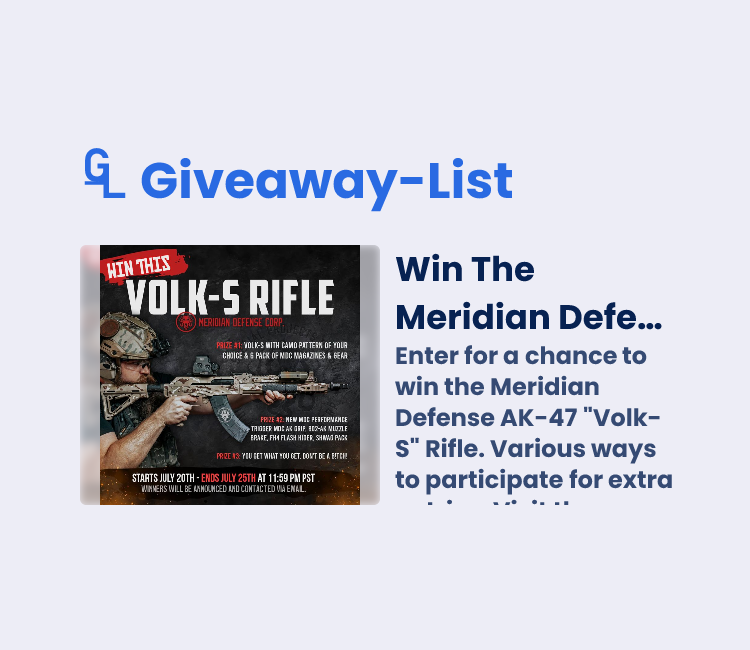 Win The Meridian Defense AK-47 "Volk-S" Rifle - Gleam Giveaway