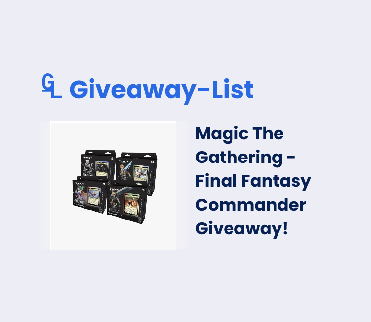 Magic The Gathering - Final Fantasy Commander Giveaway! $1,000 CASH ...