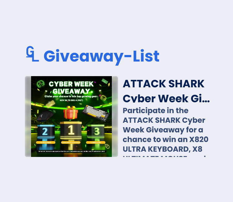 ATTACK SHARK Cyber Week Giveaway - Gleam