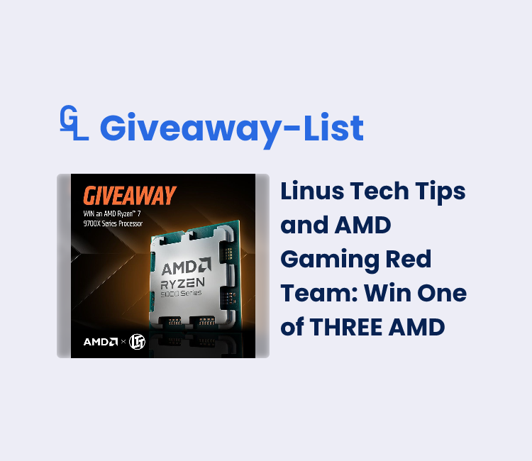 Linus Tech Tips and AMD Gaming Red Team: Win One of THREE AMD Ryzen™ 7 ...