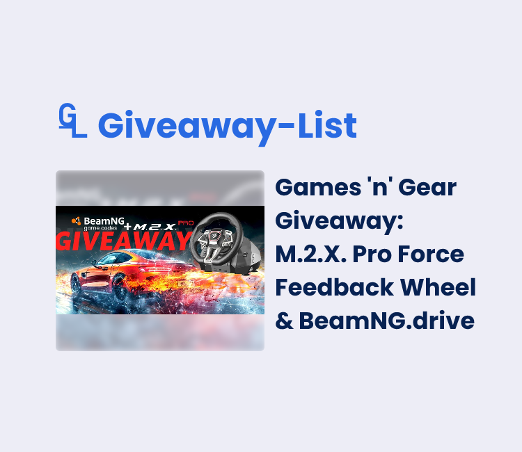 Games 'n' Gear Giveaway: M.2.X. Pro Force Feedback Wheel & BeamNG.drive ...