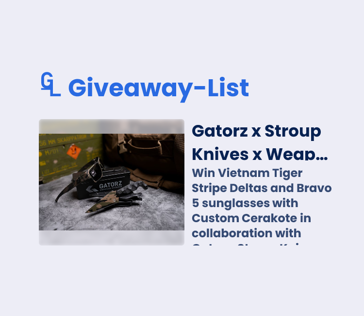 Gatorz x Stroup Knives x Weapon Works - Gleam Giveaway