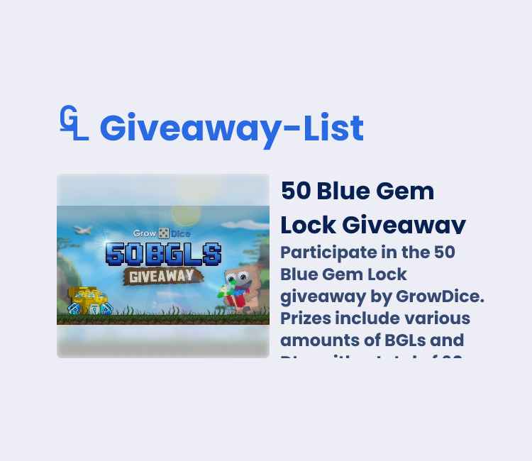 50 Blue Gem Lock Giveaway - Gleam