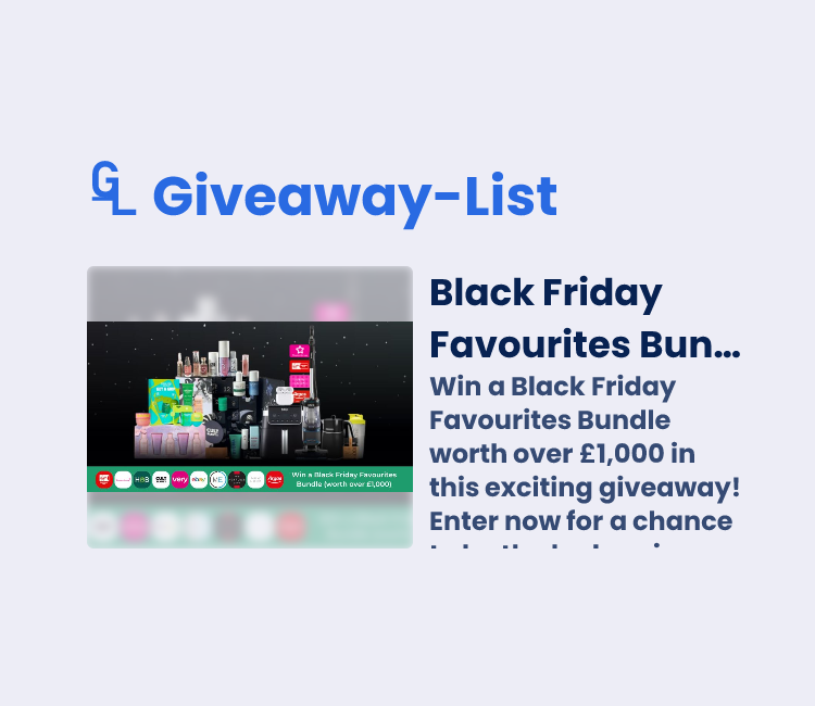 Black Friday Favourites Bundle Competition - Gleam Giveaway