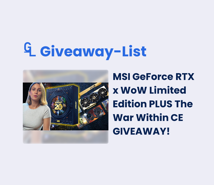 MSI GeForce RTX x WoW Limited Edition PLUS The War Within CE GIVEAWAY ...