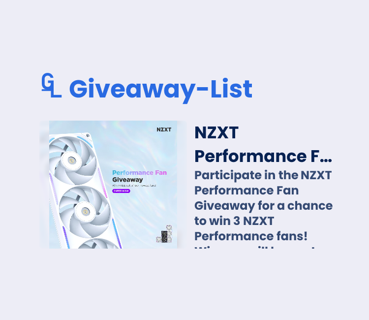 NZXT Performance Fan Giveaway - Gleam