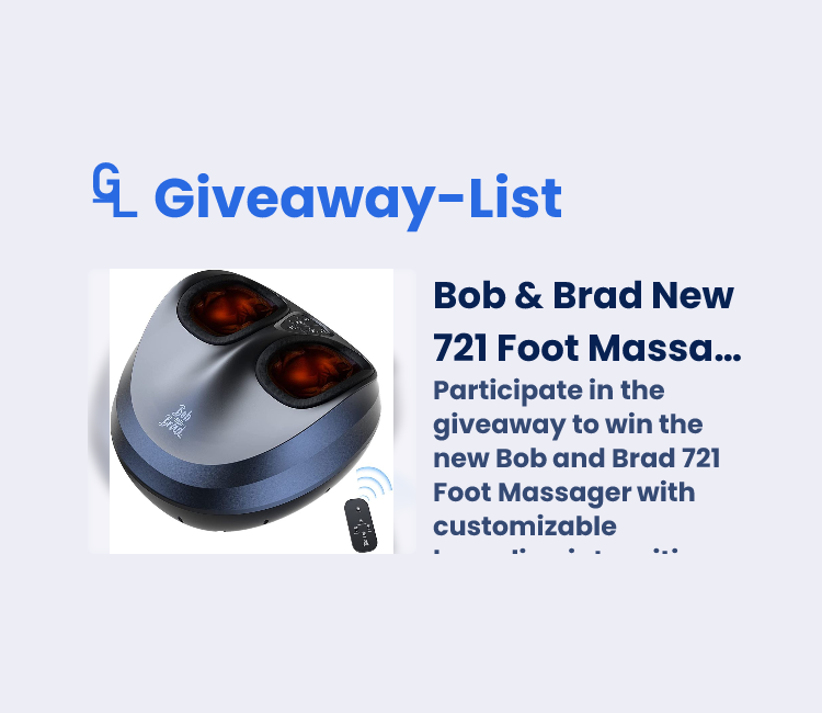 Bob & Brad New 721 Foot Massager - Gleam Giveaway