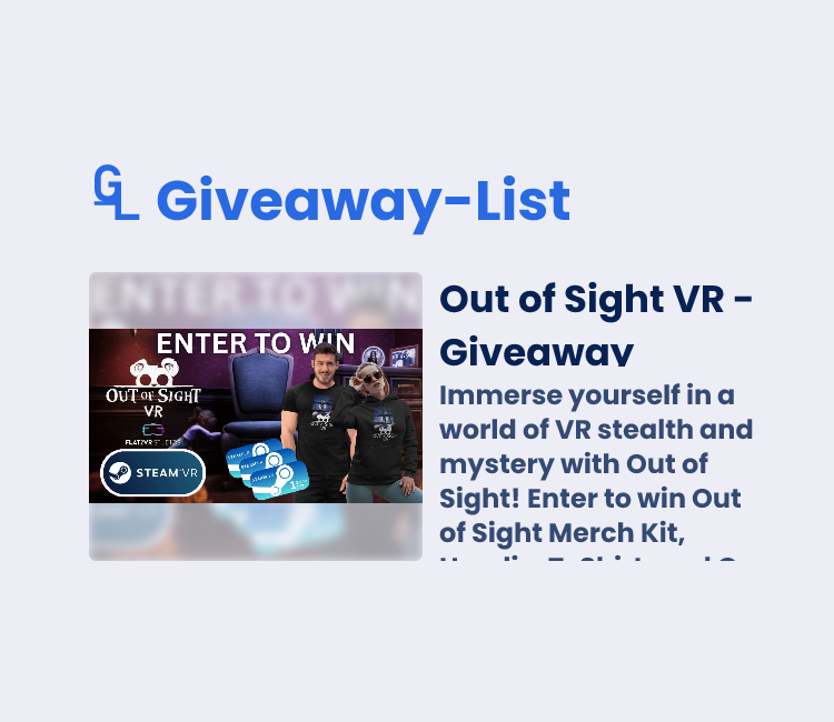 Out of Sight VR - Giveaway - Gleam