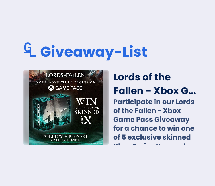 Lords of the Fallen - Xbox Game Pass - Gleam Giveaway