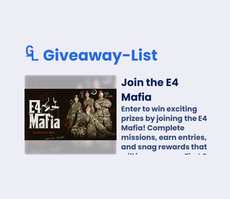 Join the E4 Mafia - Gleam Giveaway