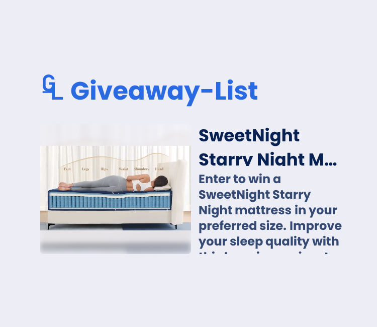 SweetNight Starry Night Mattress Giveaway - Gleam