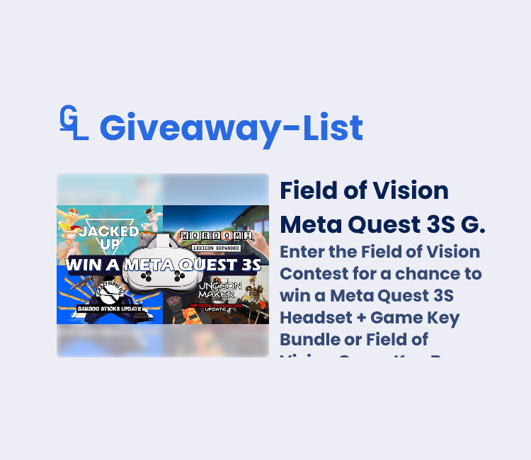 Field of Vision Meta Quest 3S Giveaway - Gleam