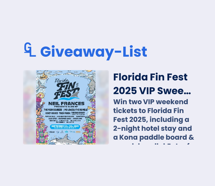 Florida Fin Fest 2025 VIP Sweepstakes - Gleam Giveaway