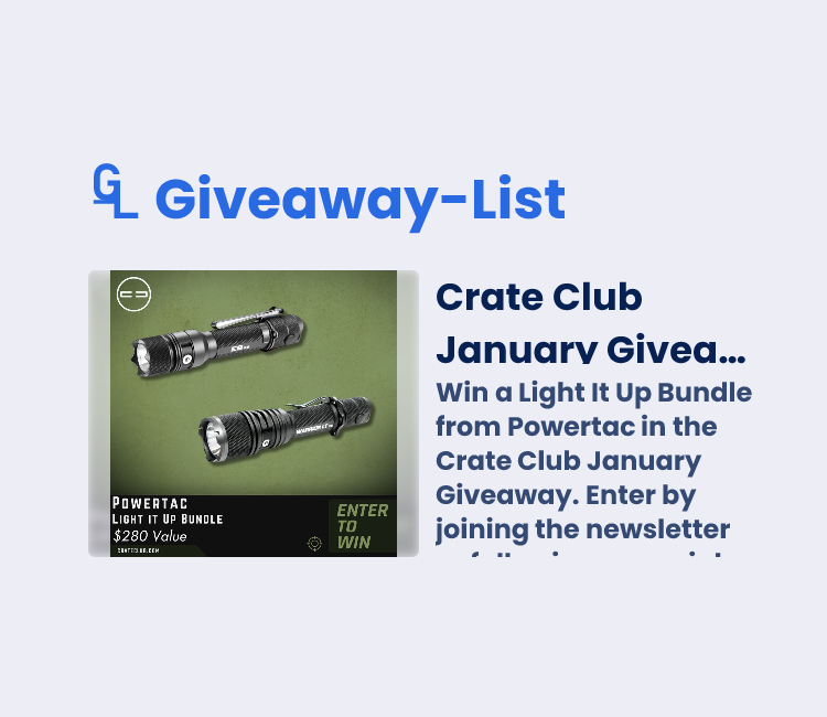 Crate Club January Giveaway - Gleam