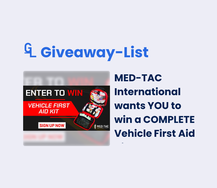 MED-TAC International wants YOU to win a COMPLETE Vehicle First Aid Kit ...