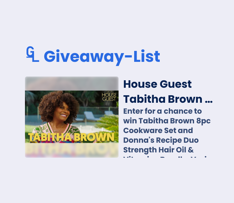 House Guest Tabitha Brown Giveaway - Gleam