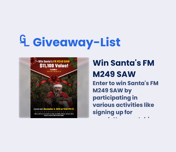 Win Santa's FM M249 SAW - Gleam Giveaway