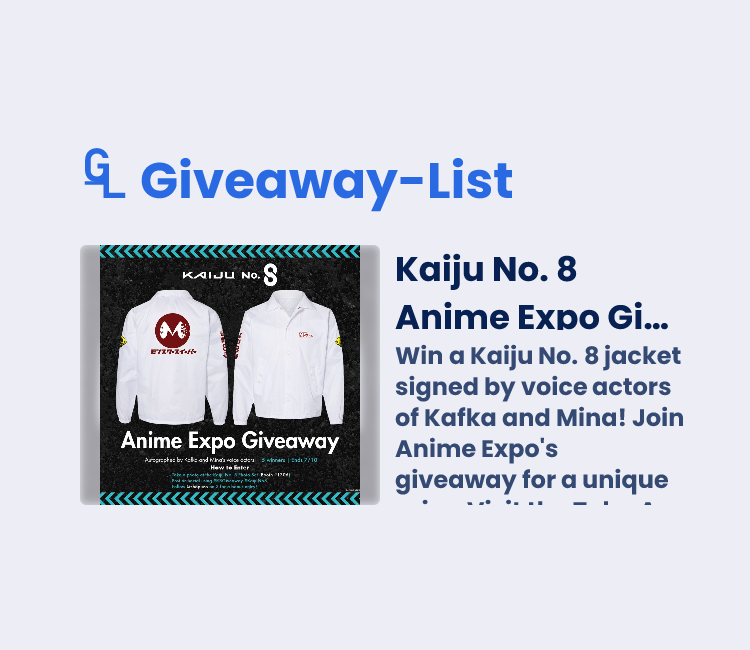 Kaiju No. 8 Anime Expo Giveaway - Gleam