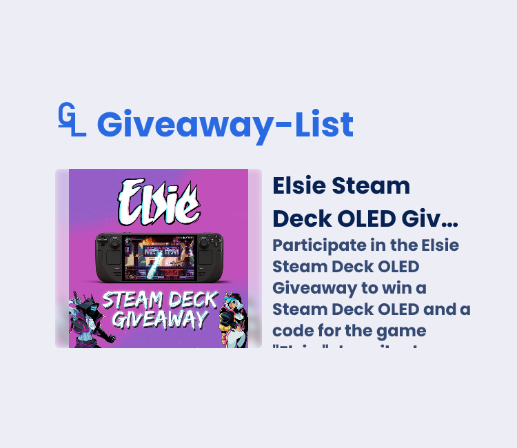 Elsie Steam Deck OLED Giveaway! - Gleam