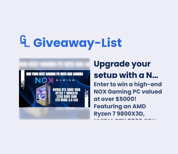 🎉 Upgrade your setup with a NOX Gaming PC worth over $5000! - Gleam ...