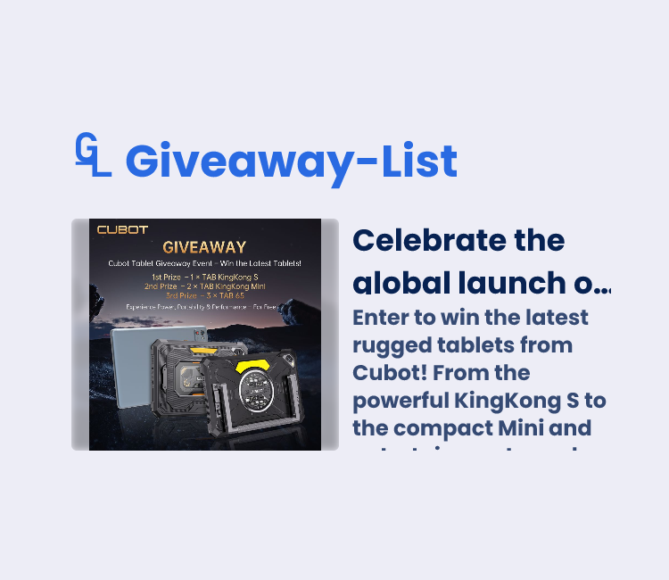 Celebrate the global launch of our newest rugged tablets. - Gleam Giveaway