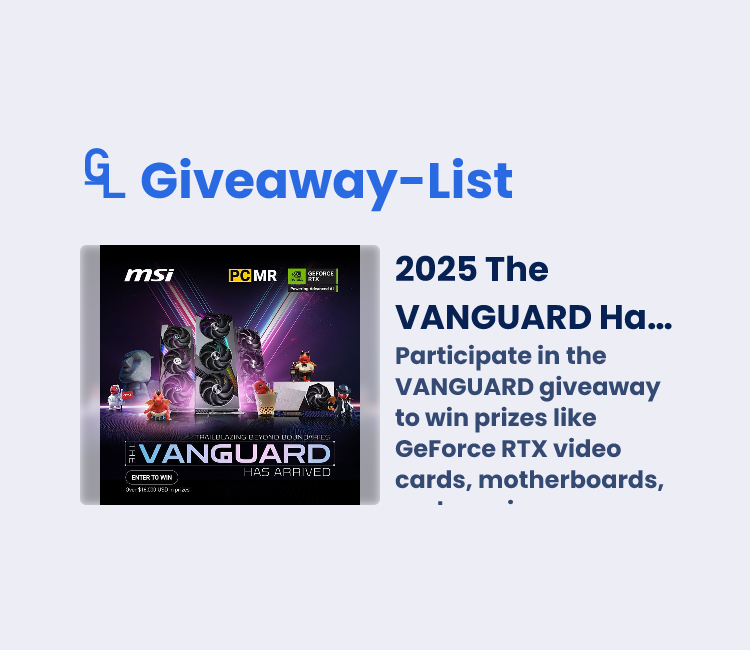 2025 The VANGUARD Has Arrived - Gleam Giveaway