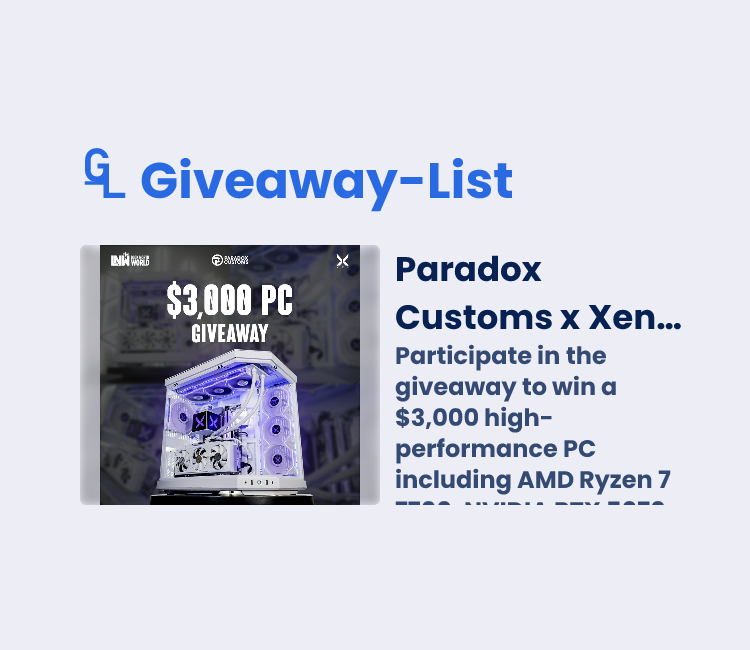 Paradox Customs x Xen x LookNorthWorld $3,000 PC Giveaway - Gleam