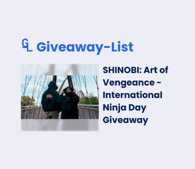SHINOBI: Art of Vengeance - International Ninja Day Giveaway - Gleam