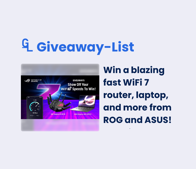 Win a blazing fast WiFi 7 router, laptop, and more from ROG and ASUS ...