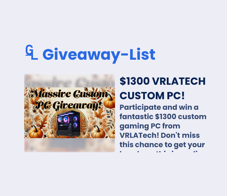 $1300 VRLATECH CUSTOM PC! - Gleam Giveaway