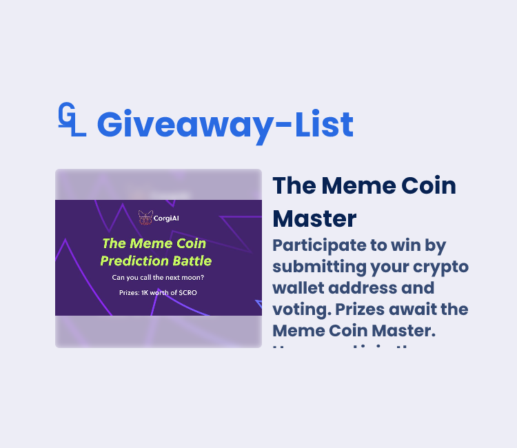 The Meme Coin Master - Gleam Giveaway