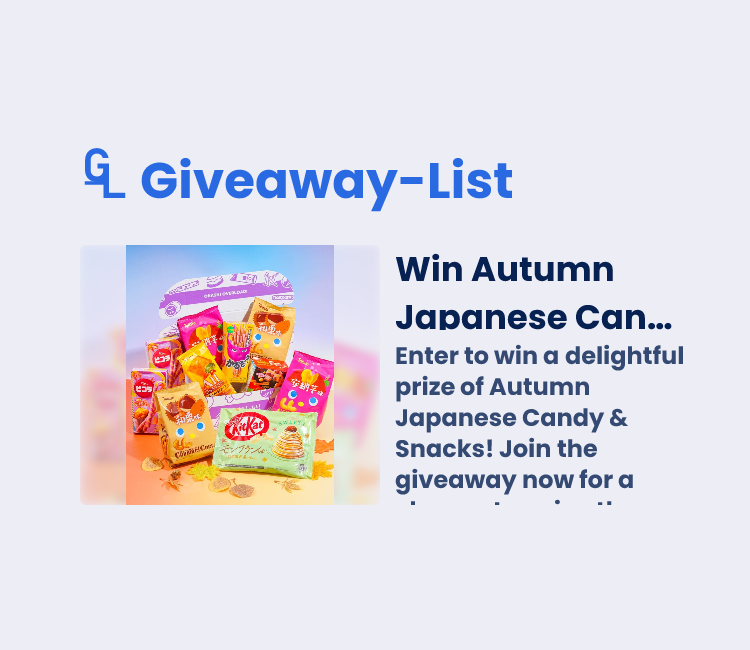 Win Autumn Japanese Candy & Snacks! - Gleam Giveaway