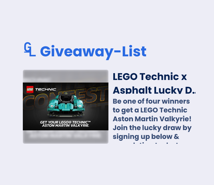 LEGO Technic x Asphalt Lucky Draw - Gleam Giveaway