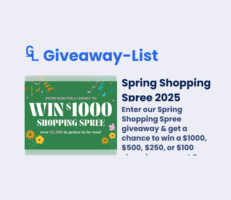 Spring Shopping Spree 2025 - Gleam Giveaway