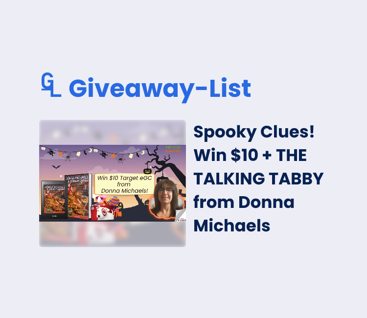 Spooky Clues! Win $10 + THE TALKING TABBY from Donna Michaels - Gleam ...
