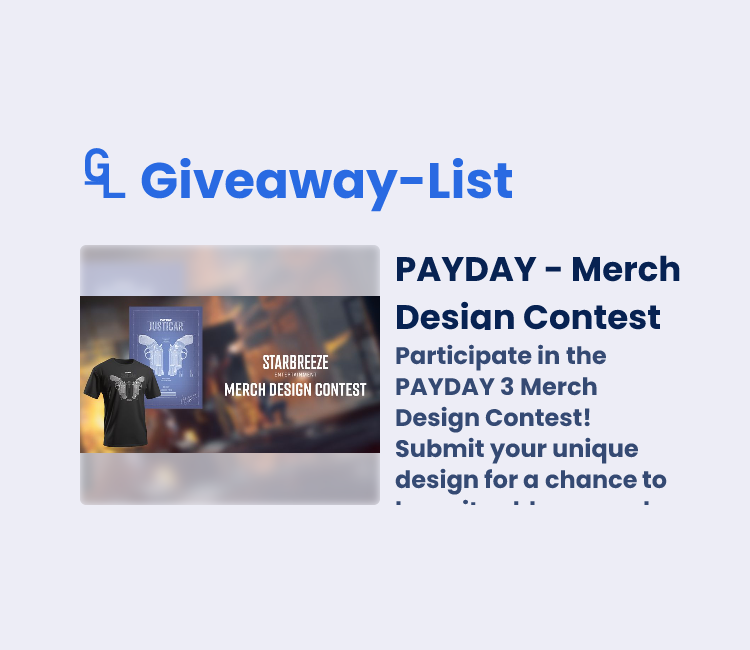 PAYDAY - Merch Design Contest - Gleam Giveaway