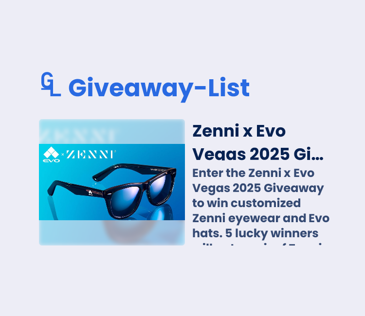 Zenni x Evo Vegas 2025 Giveaway - Gleam