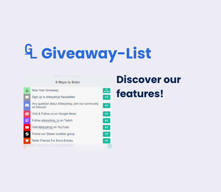 Discover our features! - Gleam Giveaway