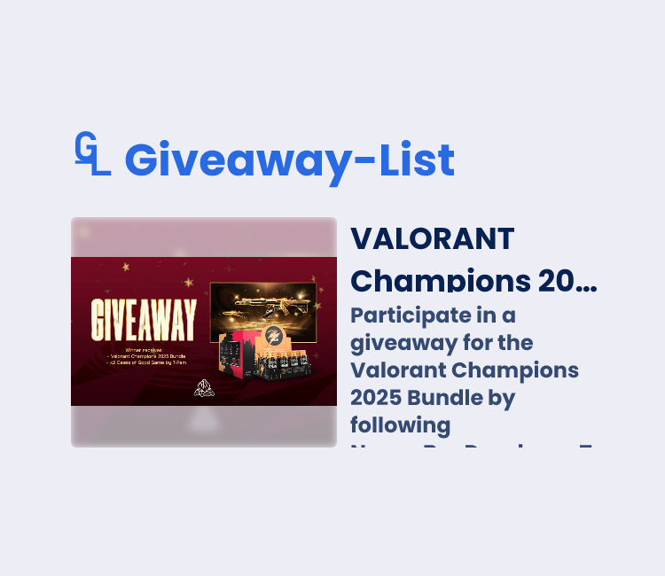 🏆VALORANT Champions 2025 Bundle Giveaway - Gleam