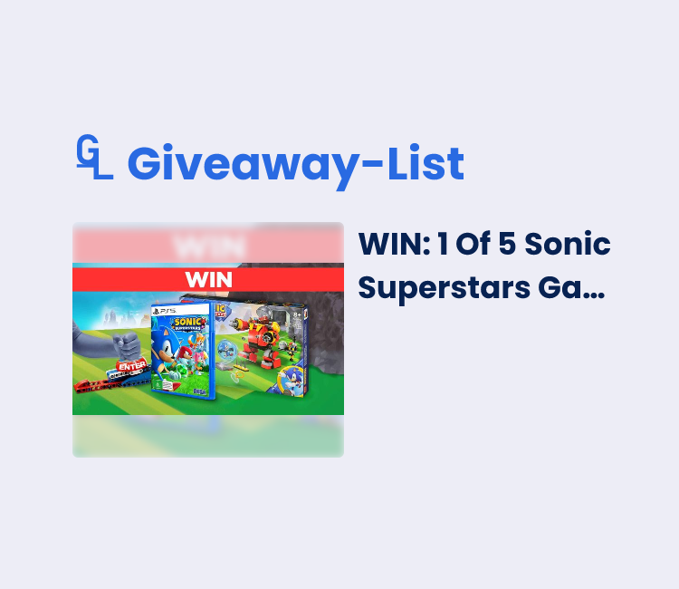 WIN: 1 Of 5 Sonic Superstars Game And LEGO Prize Packs - Gleam Giveaway