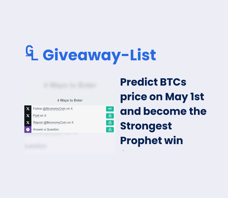 🚀 Predict BTC’s price on May 1st and become the Strongest Prophet — win ...