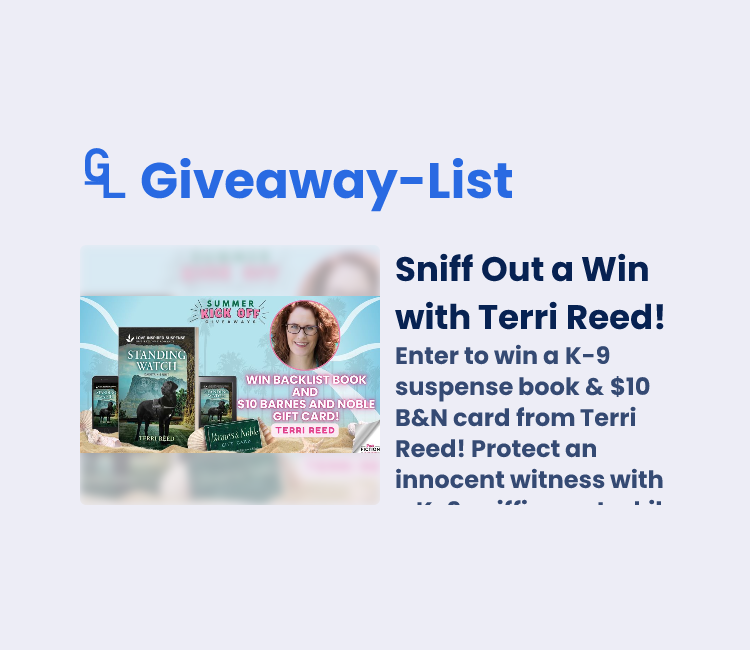 Sniff Out a Win with Terri Reed! - Gleam Giveaway