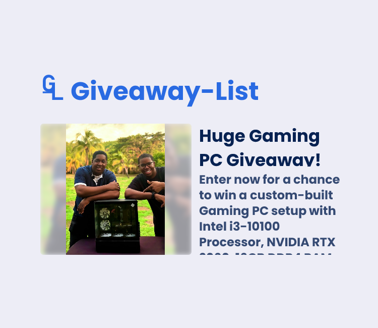 Huge Gaming PC Giveaway! - Gleam