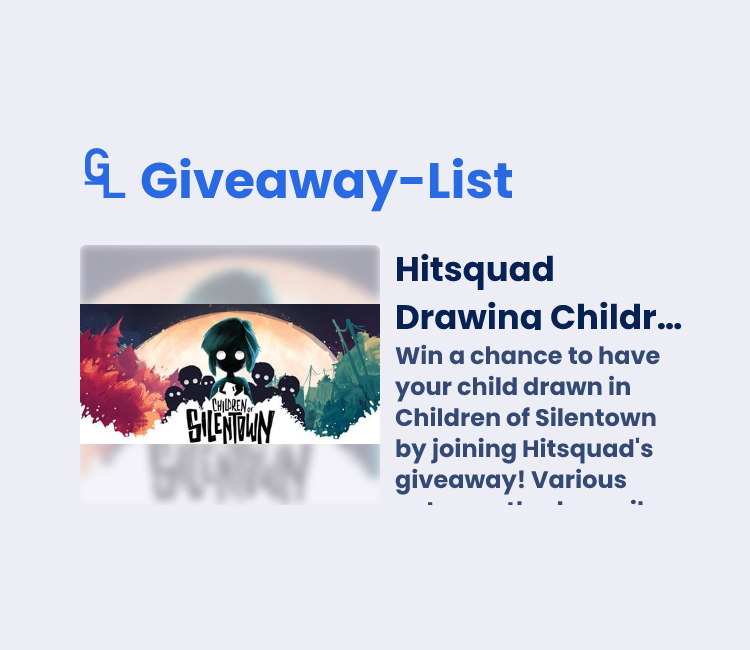 Hitsquad Drawing Children of Silentown - Gleam Giveaway
